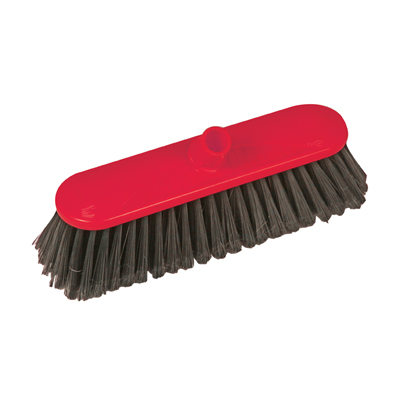 12 inch Red plastic broom head - - JMS Direct